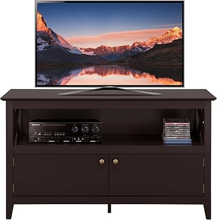Amazon.com: Yaheetech Wooden TV Stand for TVs Up to 50 inch, Media ...