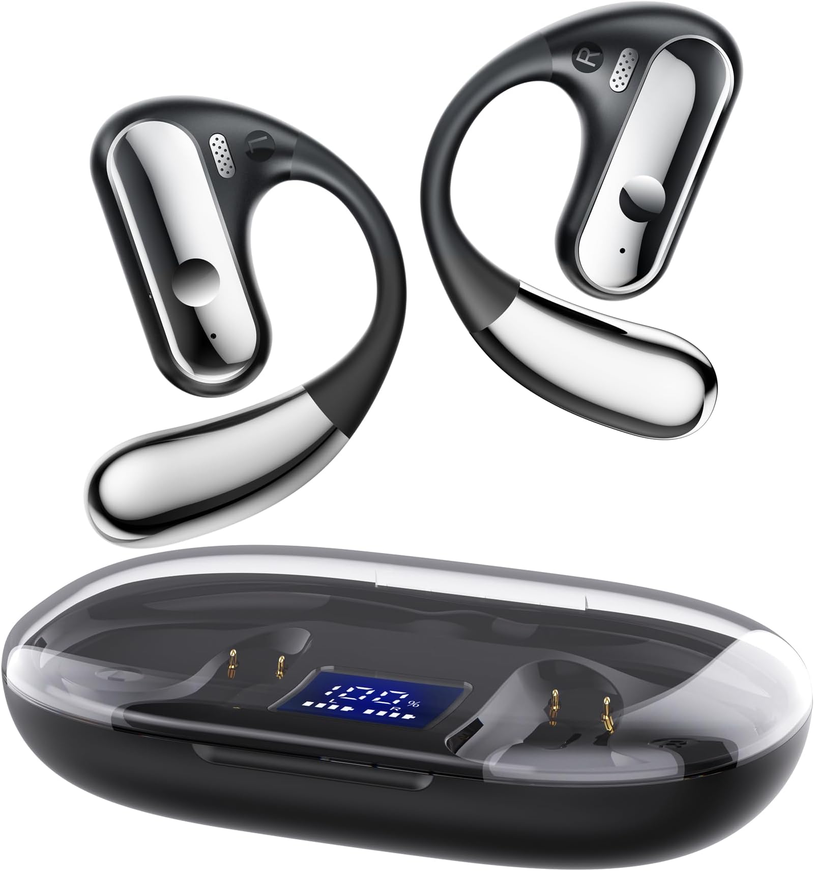 Open Ear Headphones - Wireless Earbuds, 5.3 Bluetooth Earphones for ...