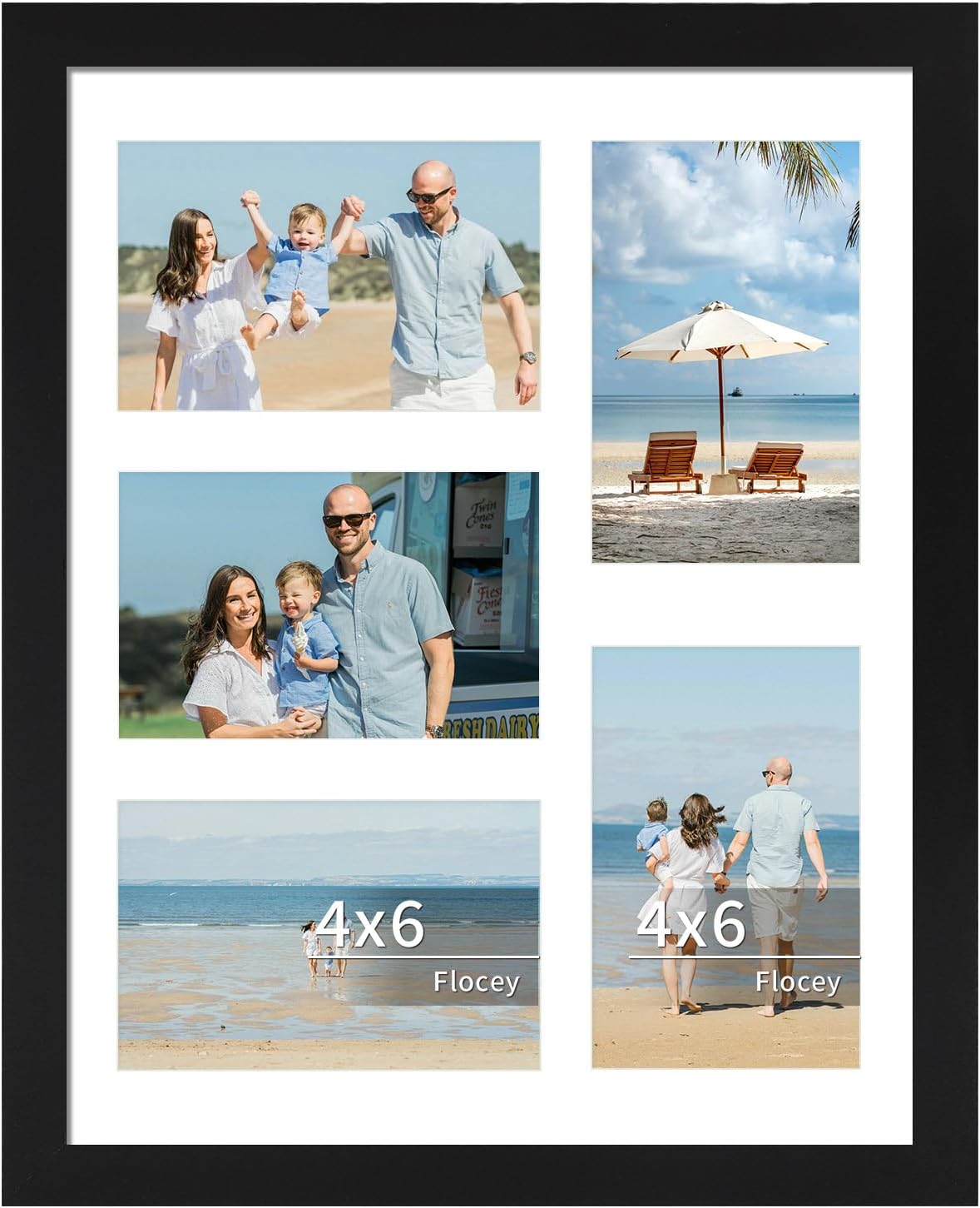 Amazon.com - Flocey 11x14 Collage Picture Frame, Displays 5Pcs 4x6 ...