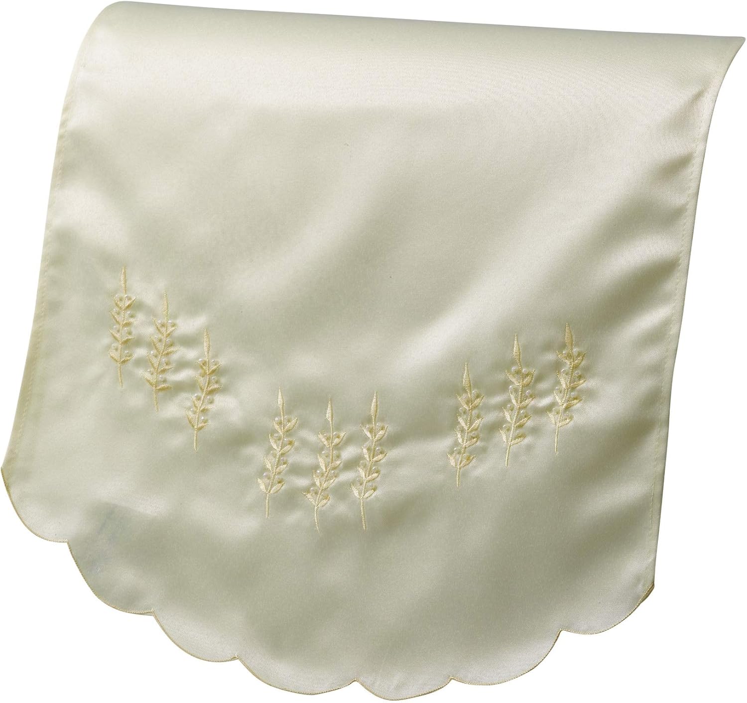 Classic Home Store Traditional Fern Chair Back Embroidered Floral ...