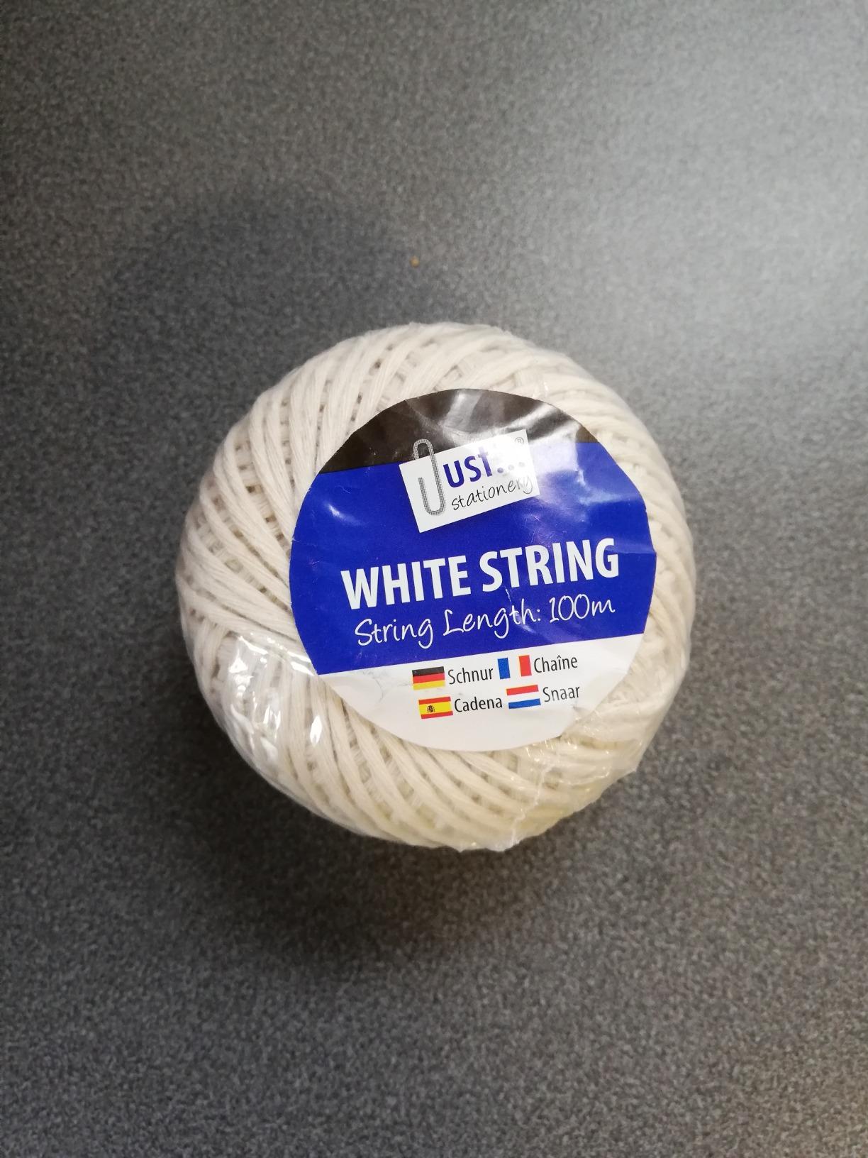 Tallon Just Stationery 100m String Ball - White, 5160/48 (Pack of 2 ...