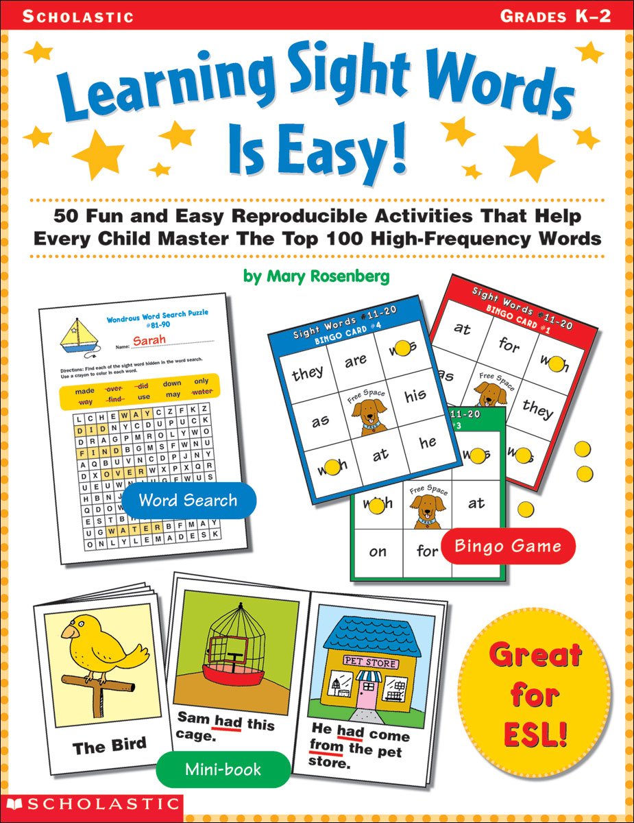 Amazon.com: Learning Sight Words is Easy!: 50 Fun and Easy Reproducible ...