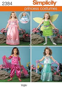 Amazon.com: Simplicity Sewing Pattern 2384 Child's Costumes, A (3-4-5-6 ...