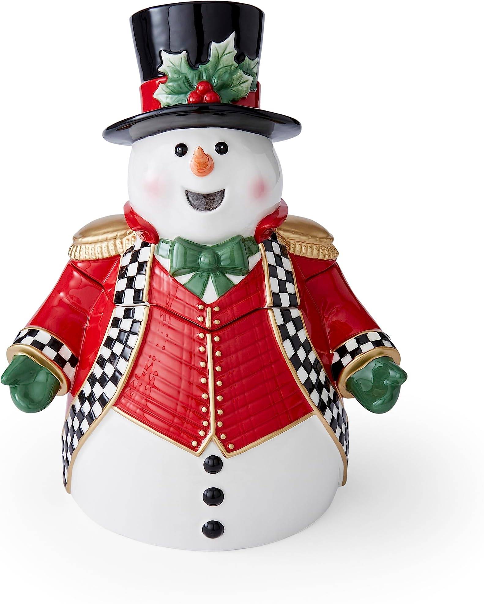 Amazon.com: Podleer Cookie Jar With Lid For Christmas Table Decoration ...