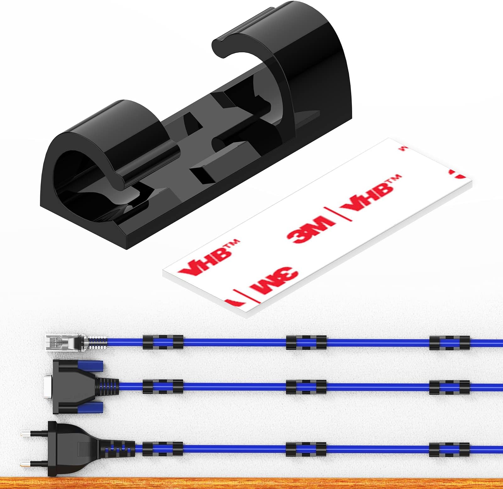 227s 10x Self Adhesive Cable Routing Clips- Ideal to Tidy Phone, GPS ...