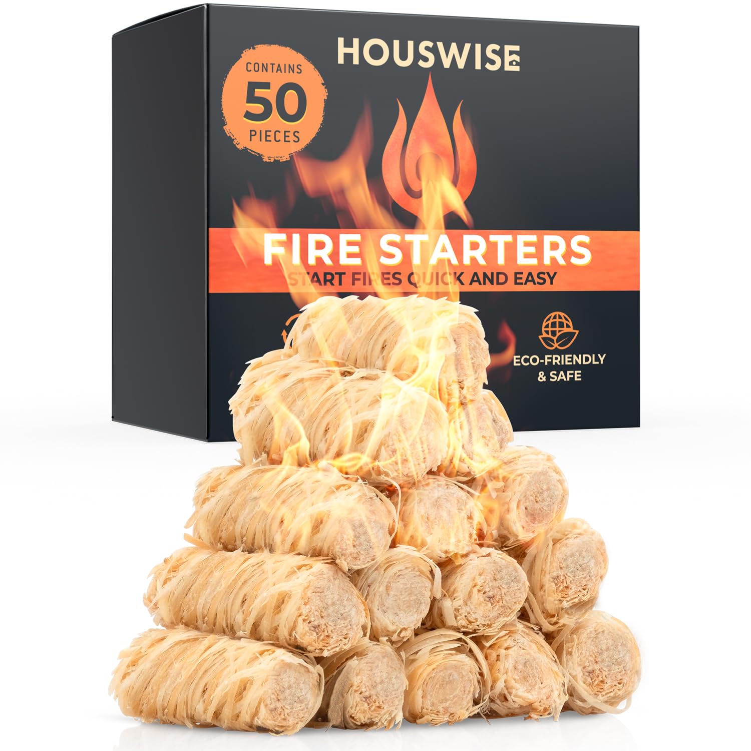 Snapklik.com : Houswise Fire Starter 50 Pcs - Natural Tumbleweeds Fire ...