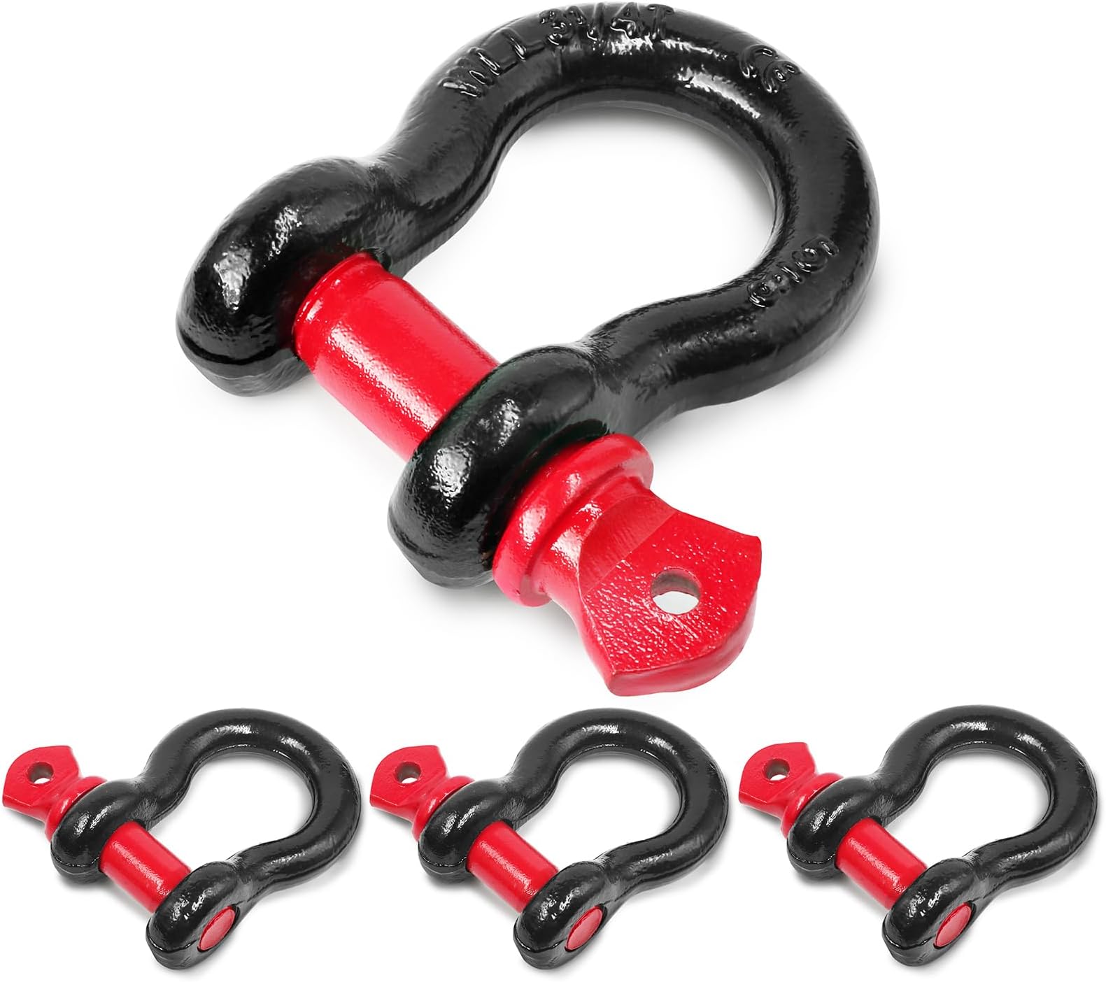 Amazon.com: Jamiikury Shackles 3/4" D Ring Shackle 28.5 Ton (62,831 lbs ...