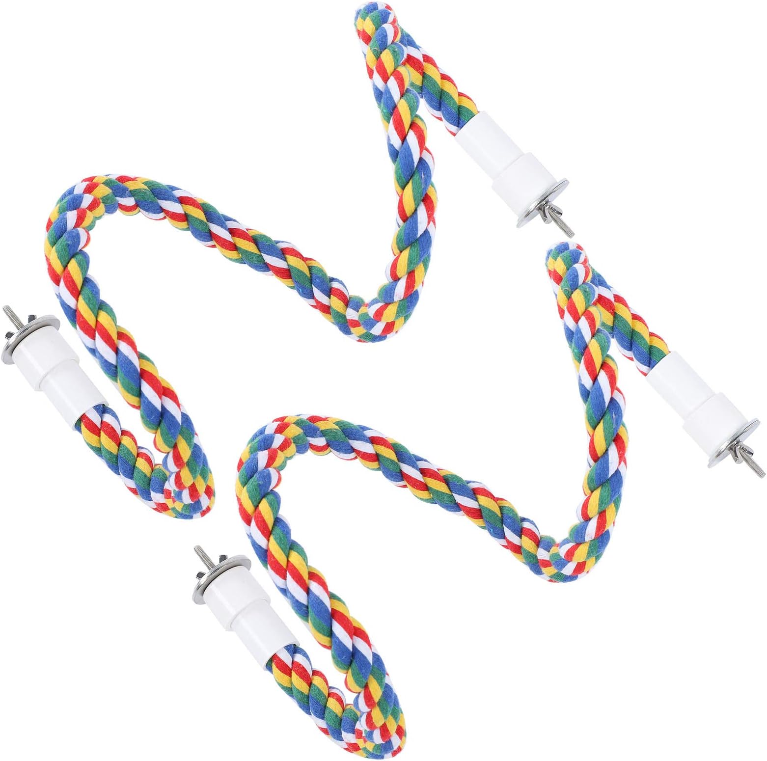 Amazon.com : HEEPDD 2Pcs Bird Rope Perches, Birdcage Swing Toys Comfy ...