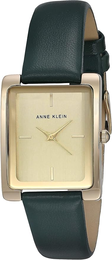 Amazon.com: Anne Klein Women's Leather Strap Watch, AK/2706 : Clothing ...