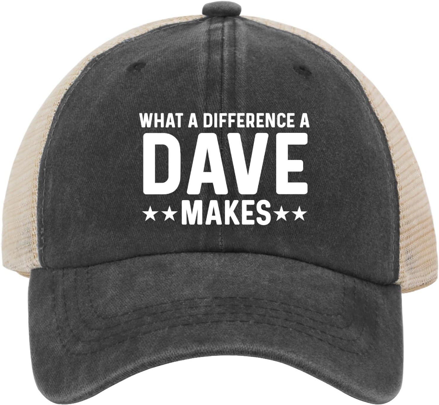 Hat What A Difference A Dave Makes Dad Hat for Women Vintage Denim Hats ...