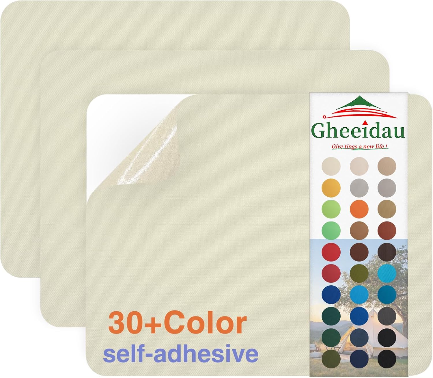 Amazon.com: Gheeidau Canvas Repair Patch 9×11 Inch 3Pcs Waterproof Self ...