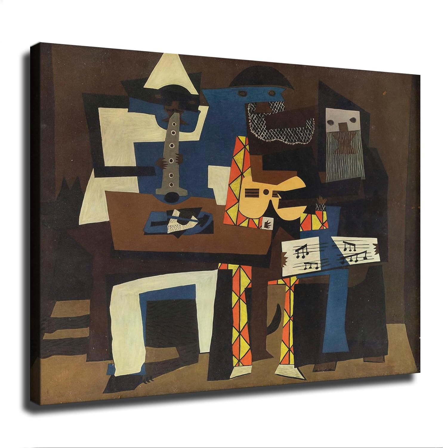 Amazon.com: Three Musicians - Fontainebleau By Pablo Picasso Poster ...