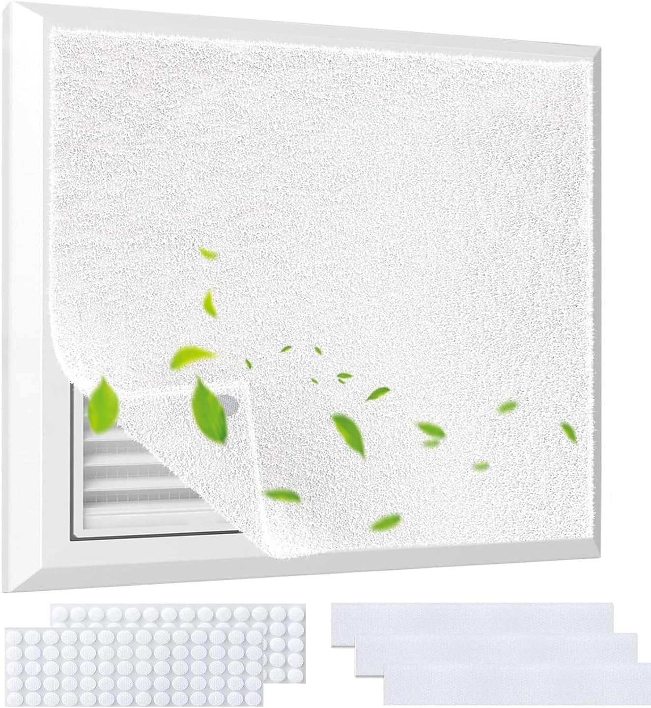 Purfex 20-Pack Air Vent Register Filters - Anti-Dust Net Strainers for ...