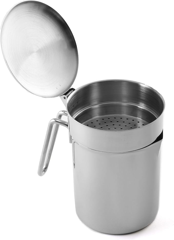 Amazon.com: Norpro Stainless Steel Grease Catcher/Strainer: Food ...