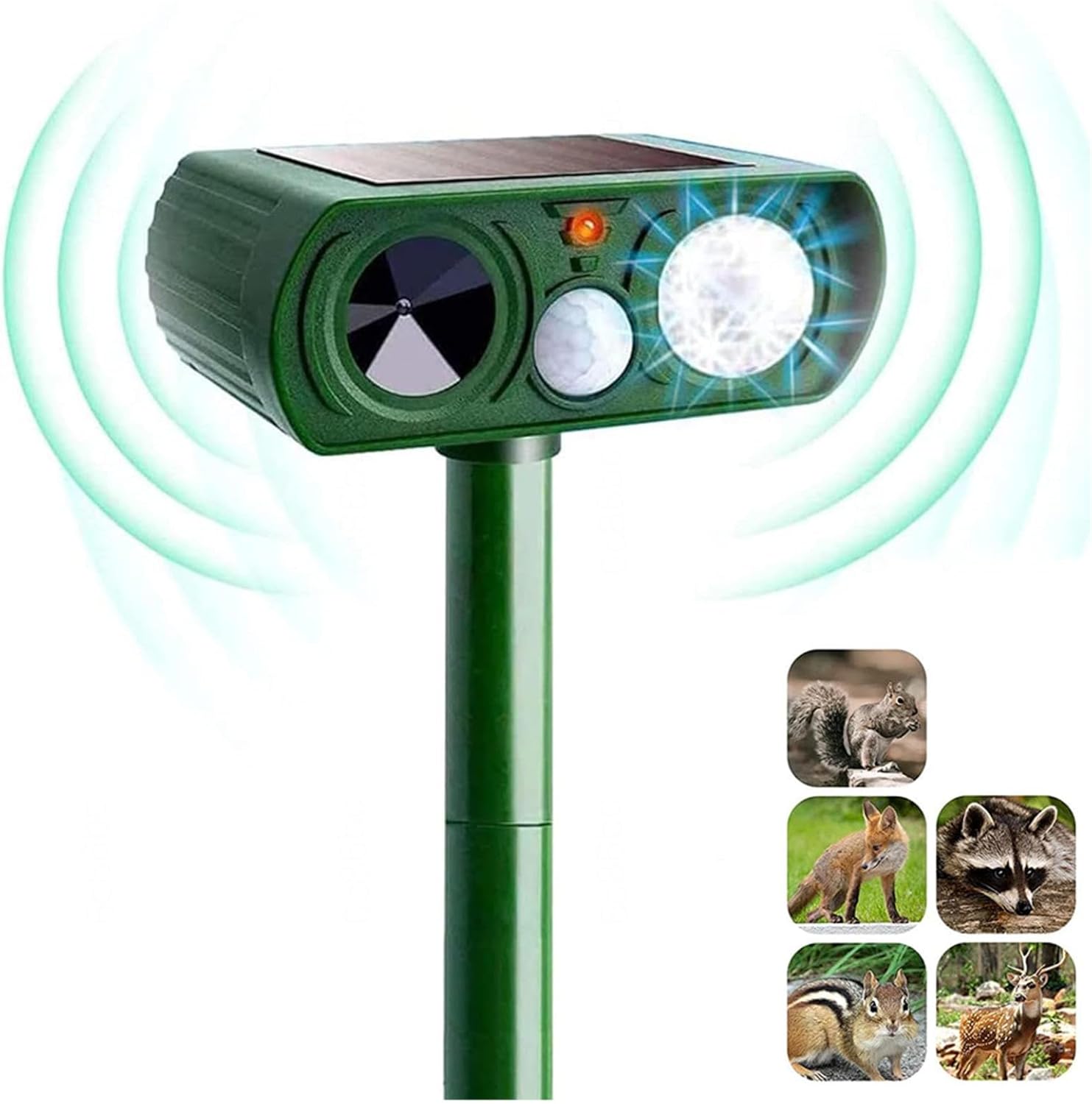 Amazon.co.jp: Ultrasonic Mouse Repellent, Motion Detector and Flash ...