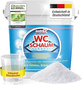 WC Reiniger Schaum - Kraftvoller Kalkentferner & Urinsteinlöser - WC ...