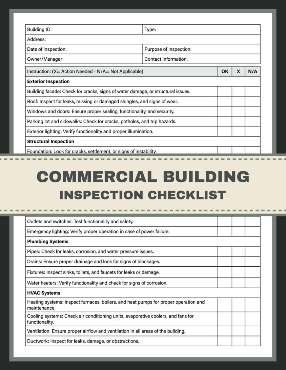 Commercial Building Inspection Checklist: Commercial Property ...