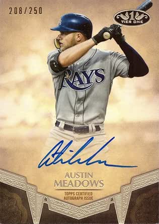 Amazon.com: 2019 Topps Tier One #BA-AM Austin Meadows Certified ...