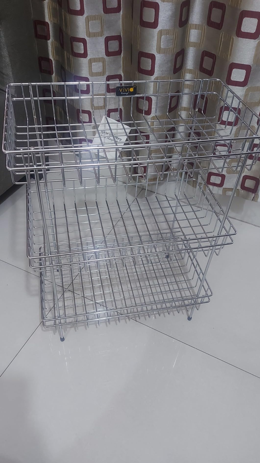 VIVID LIVING Stainless Steel Multipurpose Rack 3 Shelf,SS Kitchen ...