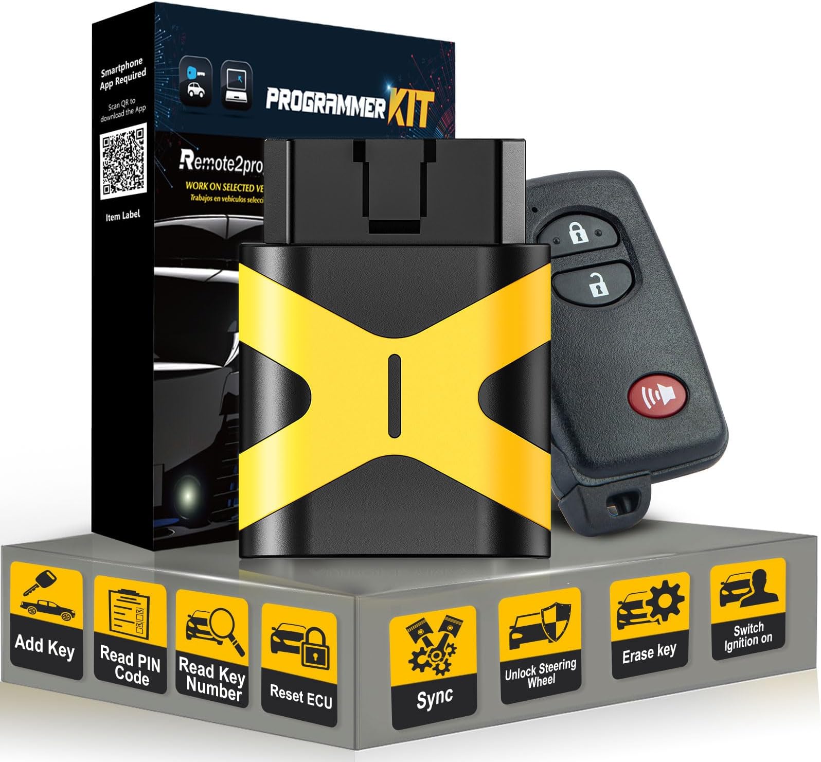 Amazon.com: JzcsdkSIL Key Programmer 4 in 1 USB Dongle Vehicle ...