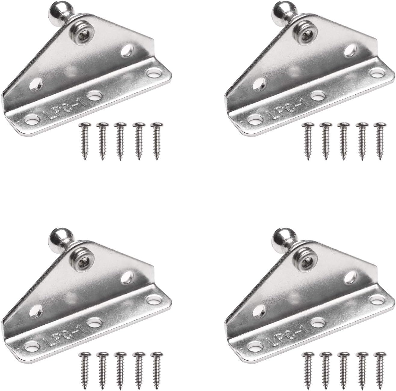 Amazon.com: Beneges 4 Pcs 10mm Ball Stud Mounting Brackets Witch Screws ...