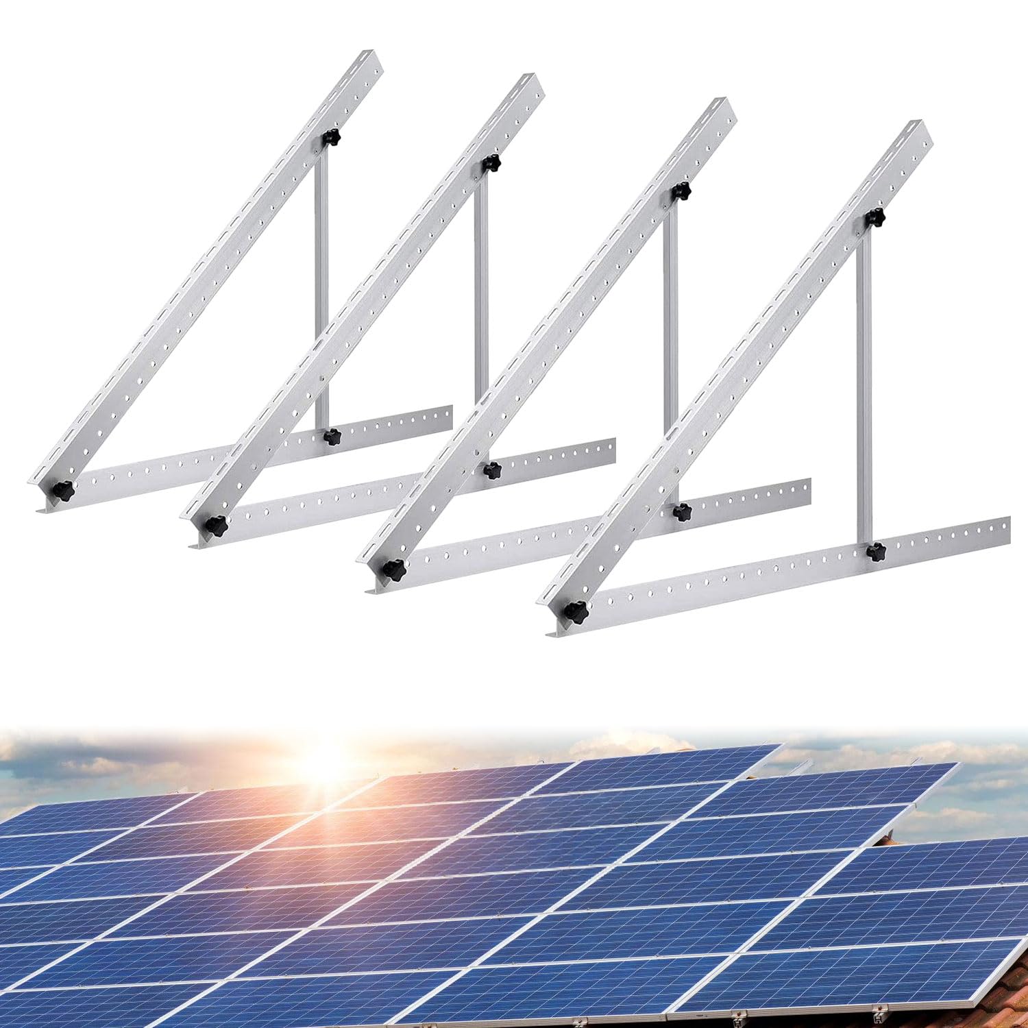 Amazon.com : KCUT 2 Sets 45" Adjustable Tilt Solar Panel Mount, Solar ...
