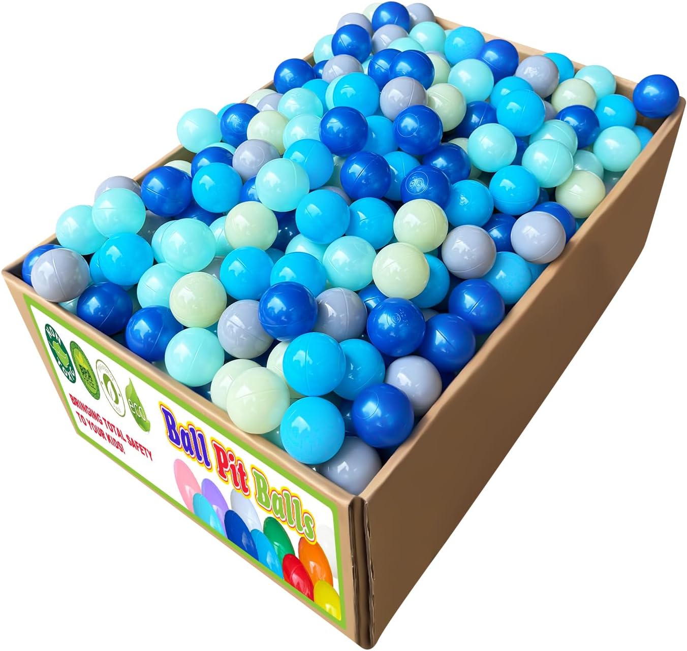 Amazon.com: Ball Pit Balls 500 for Toddler 1-3 Play Plastic Balls for ...