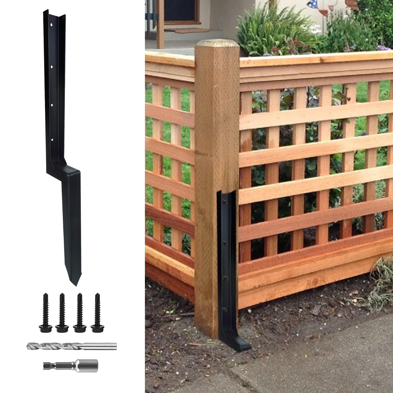 Wood Fence Post Installation