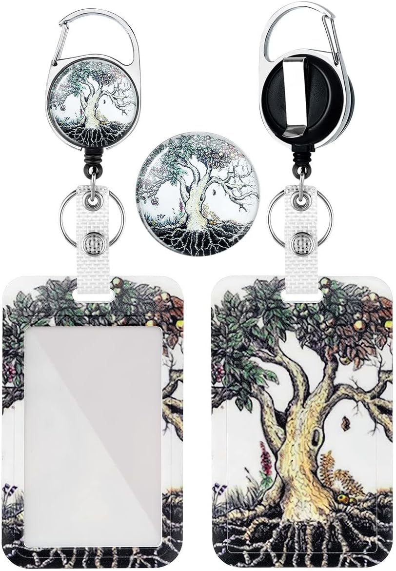 Amazon.com : WoEluone Heavy-Duty Badge Holder Retractable Badge Reel ...