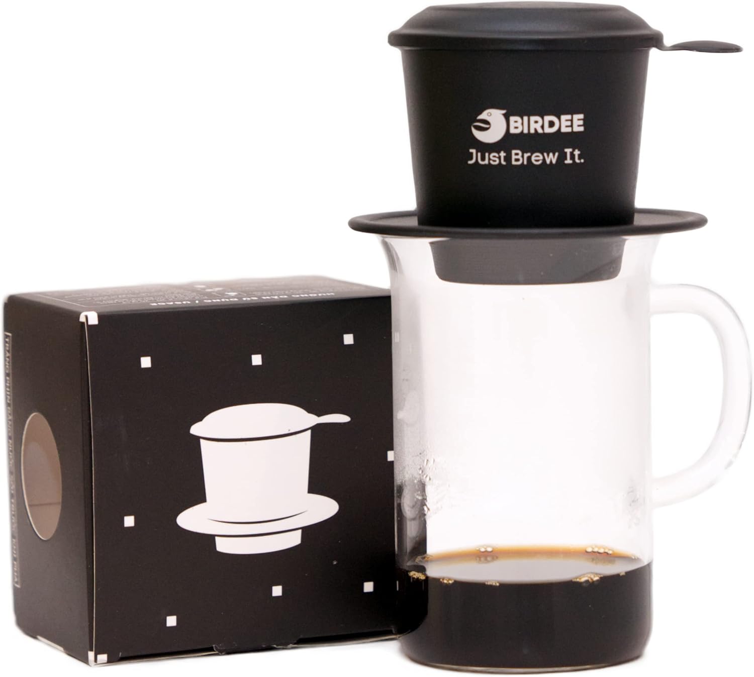Amazon.com: Birdee Premium Vietnamese Coffee Filter Set in Black ...