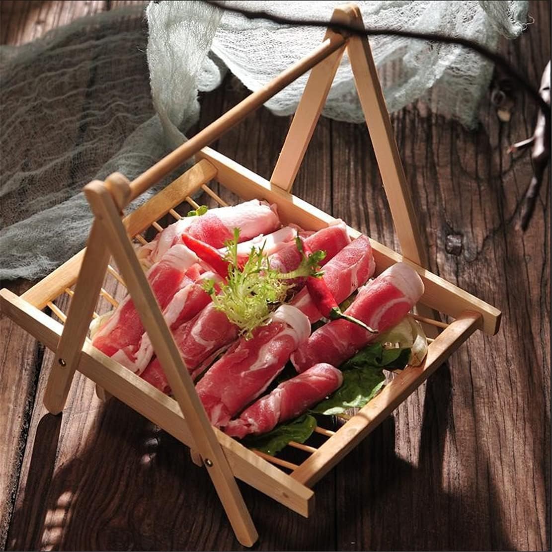 Amazon.com | Zzooi Creative Bamboo Frame Sushi Sashimi Serving Hanging ...