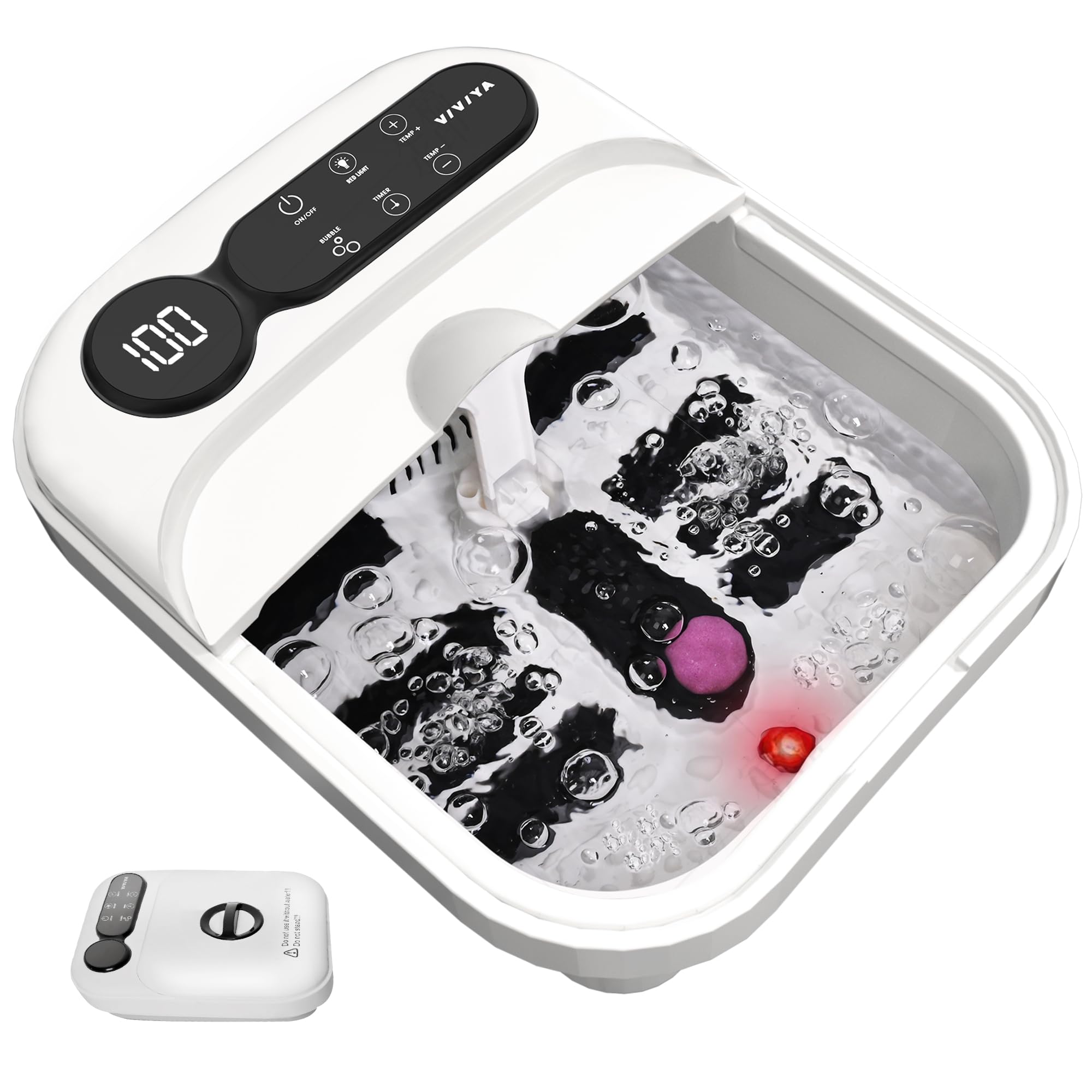 Amazon.com: VIVIYA Collapsible Foot Bath Spa with Dual Touch Screen ...