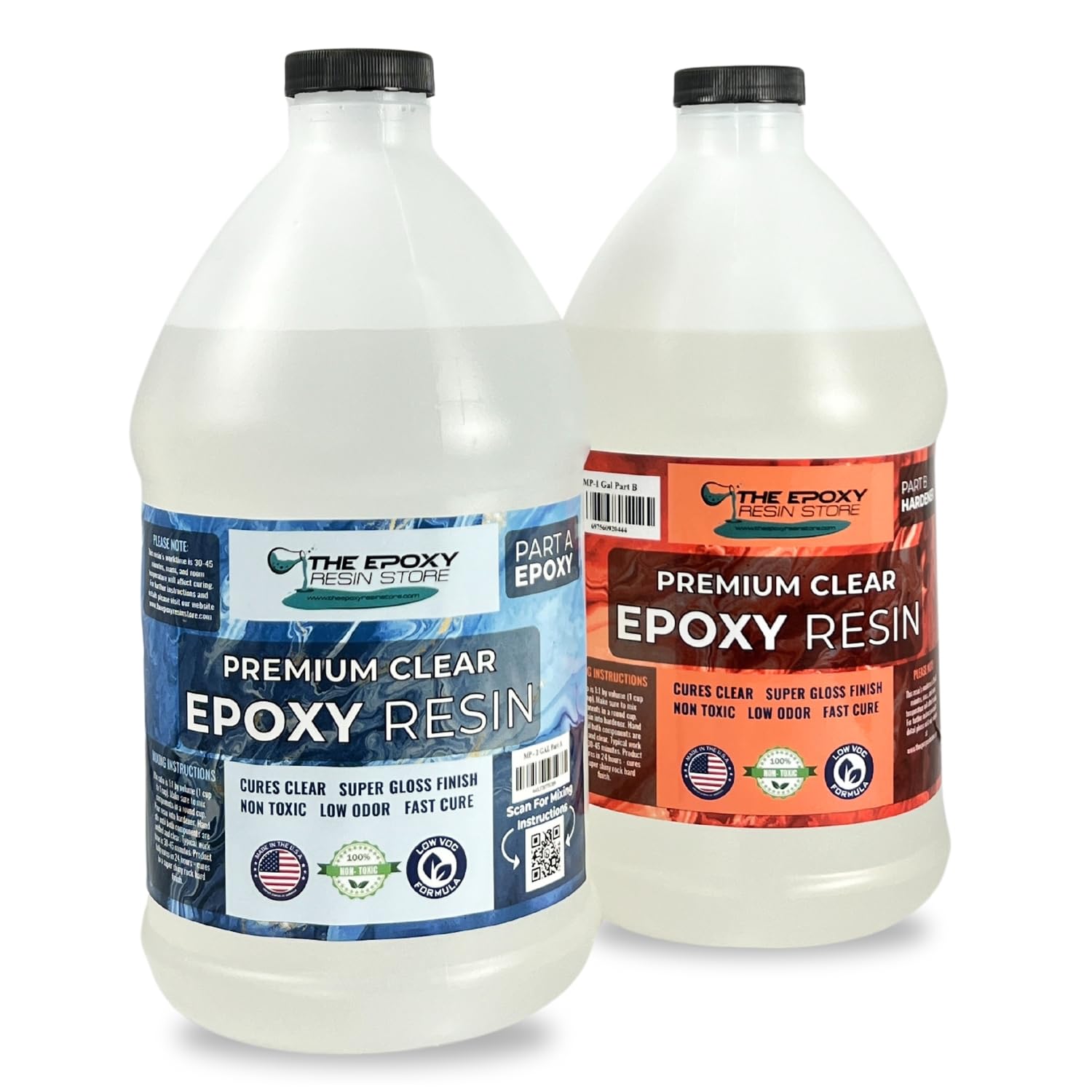 Amazon.com: Epoxy Resin 1 Gallon Kit - Crystal Clear Epoxy Resin Kit ...