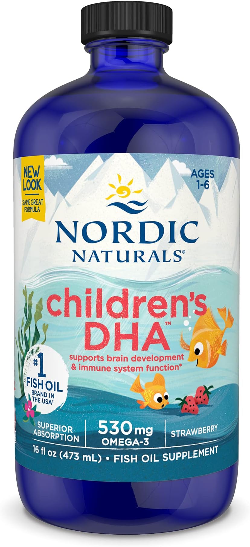 Amazon.com: Nordic Naturals Children’s DHA, Orange - 8 oz for Kids ...