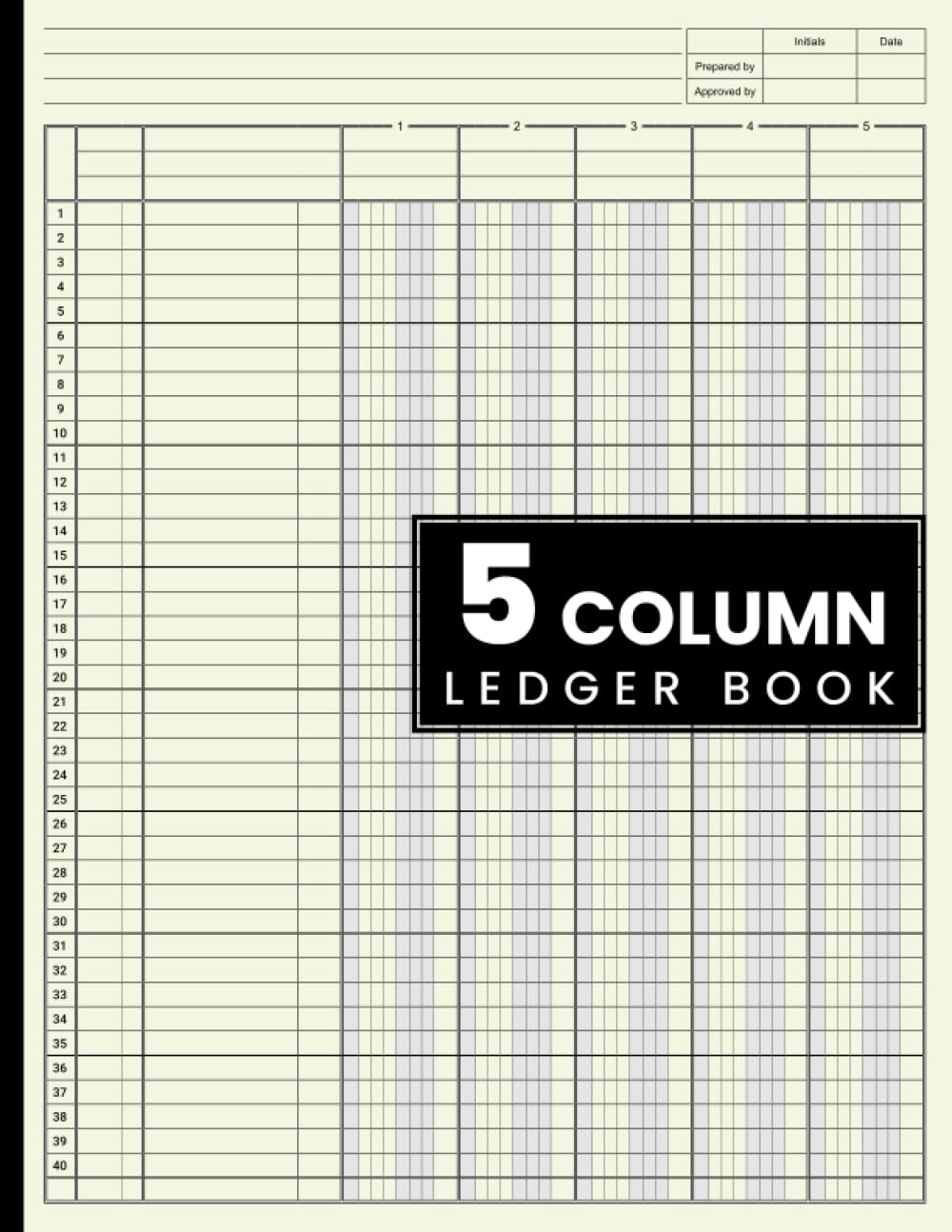 Amazon.com: 5 Column Ledger Book: Accounting Ledger Book for ...