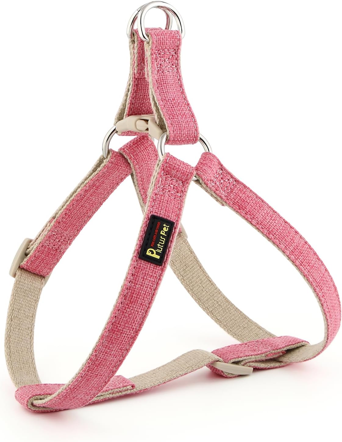 Amazon.com : Plutus Pet Cotton Hemp Step in Dog Harness, Sustainable ...