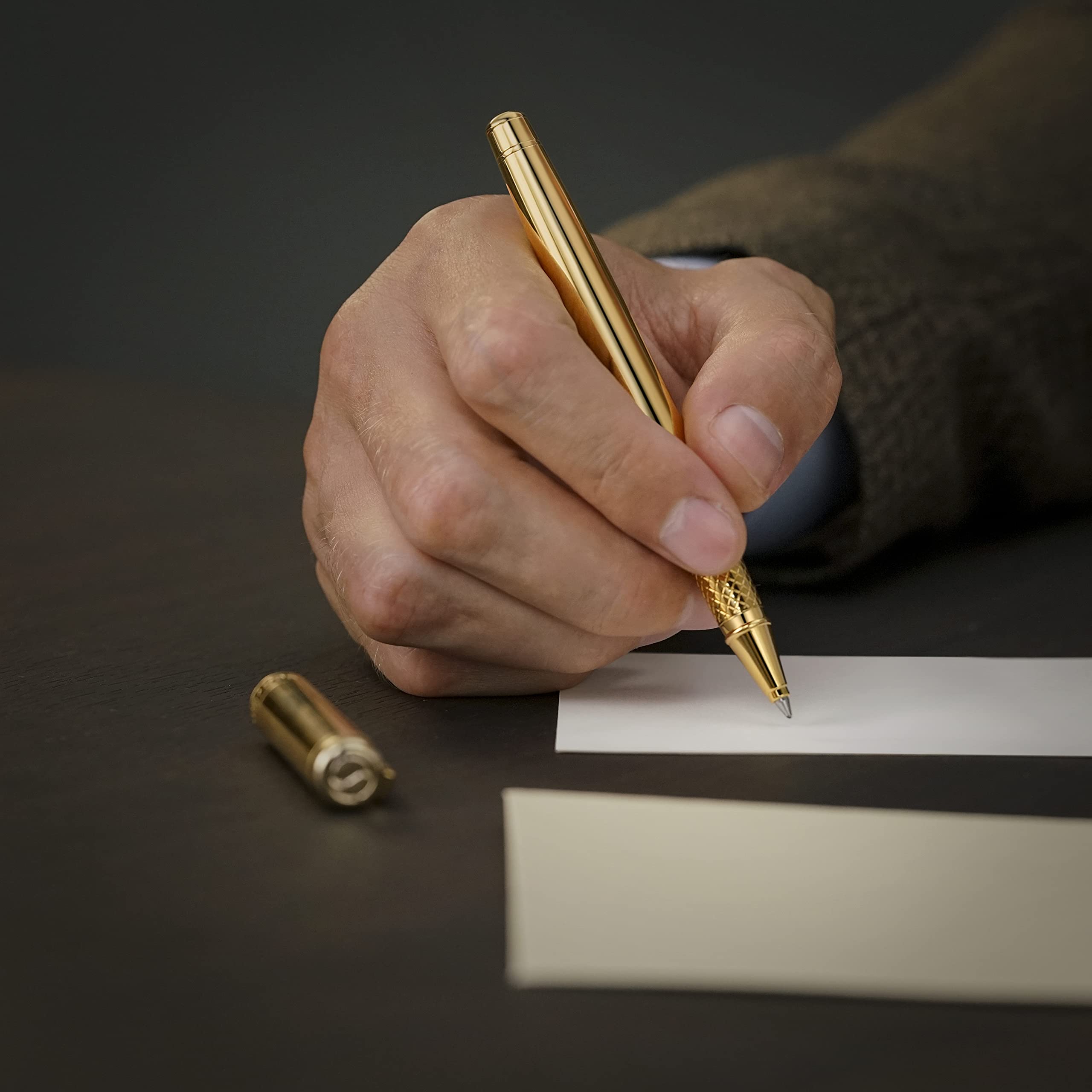 Snapklik.com : Scriveiner Gold Rollerball Pen - Stunning Luxury Pen