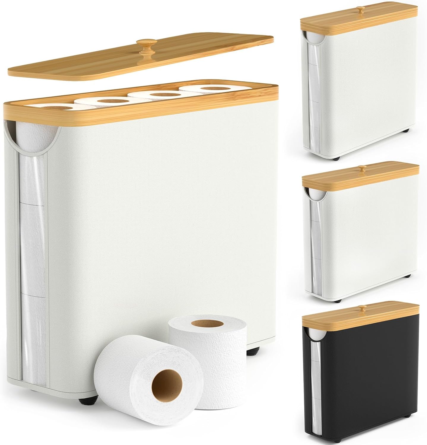 Amazon.com: Dayacoco Toilet Paper Storage,Bamboo Toilet Paper Basket ...