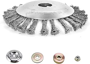 Amazon.com: HUMAPYDU Multifunction Steel Wire Rotary Weed Brush Cutter ...