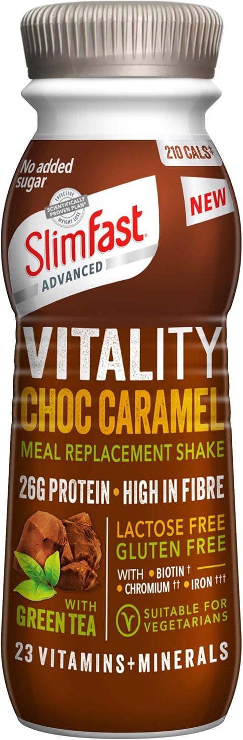SlimFast Vitality Choc Caramel Fusion Meal Replacement Shake, 275 ml ...