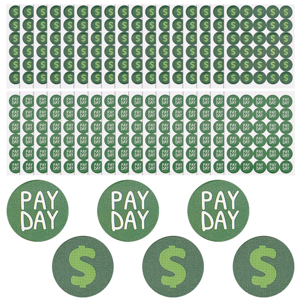 Amazon.com: OLYCRAFT 50 Sheets Dollar Sign Pay Day Planner Stickers 12 ...