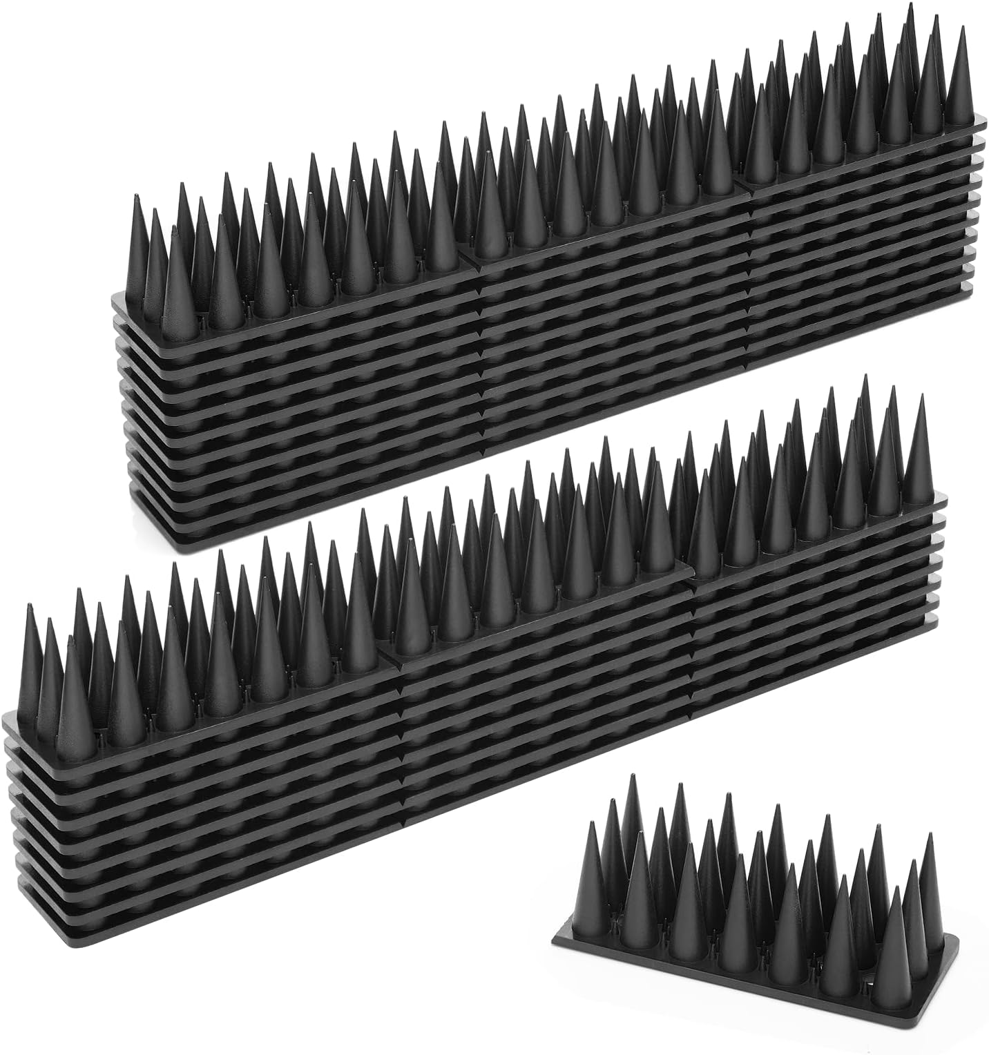 Amazon.com : Touri 24 Pack Clear Transparent PVC Bird Spikes Deterrent ...