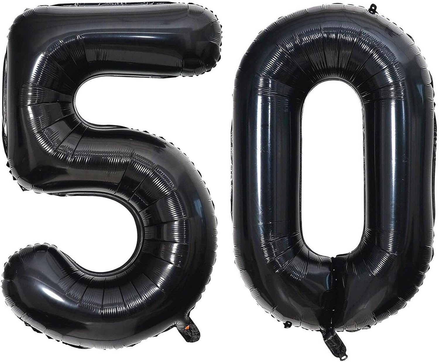 Amazon.com: 40 Inch Black 50 Number Balloons Giant Jumbo Huge 50 Foil ...