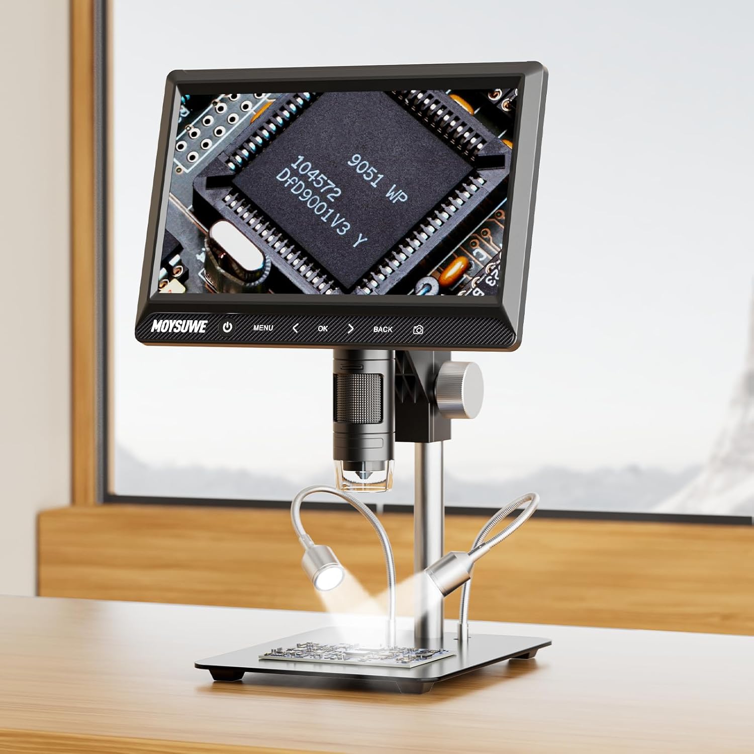 Amazon.com: MOYSUWE 10.1 inch Digital Microscope For Adult, 11 ...