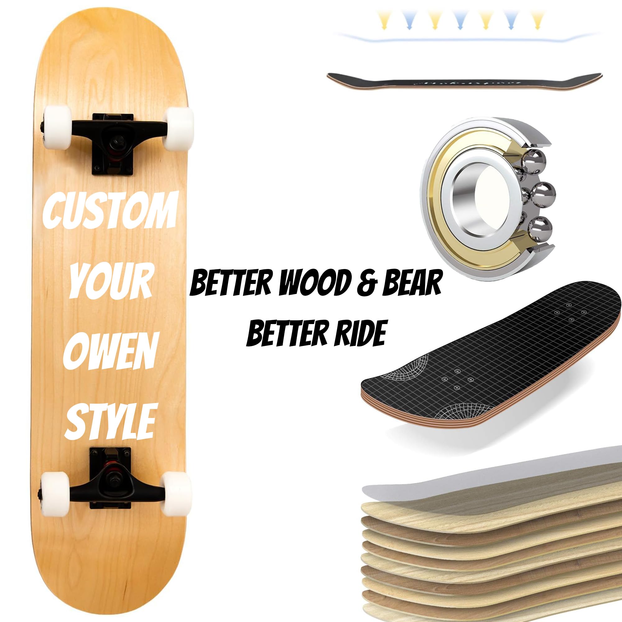 Cruiser Skateboards Custom Skateboard Banner Personalized Skateboard ...