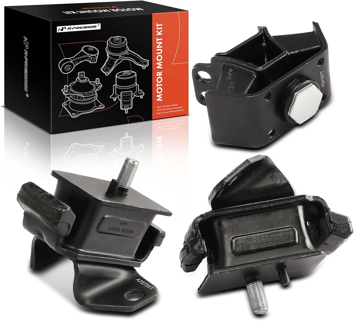 Amazon.com: A-Premium 3PCS Engine Motor Mount and Transmission Mount Kit Compatible with Toyota ...