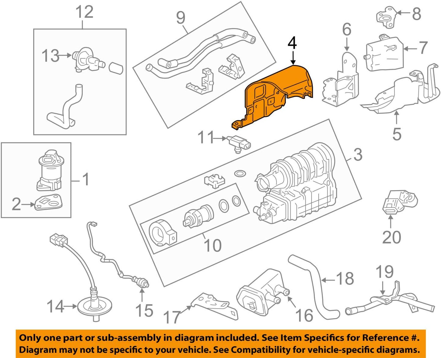 Amazon.com: Genuine Honda 17358-SZT-L00 Air Intake Canister Bracket ...