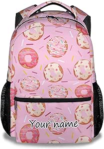 Amazon.com | KNOWPHST Personalized Donut Backpacks for Girls - 16 Inch ...