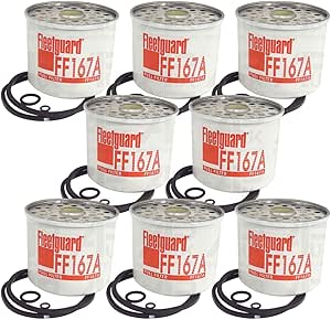 8x Fleetguard FF167A Fuel Filter Replacement for Renault Ares 556 656 ...