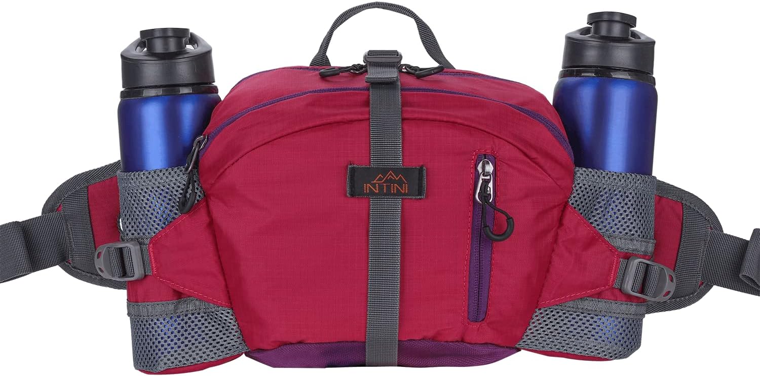 Amazon.com: Hiking Fanny Pack with Water Bottle Holder 5l Waist Pack ...